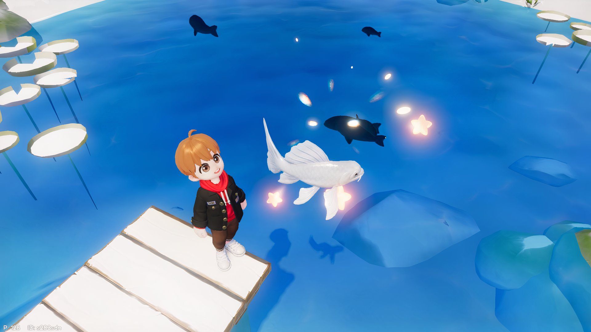 Butterfly koi location in Heartopia