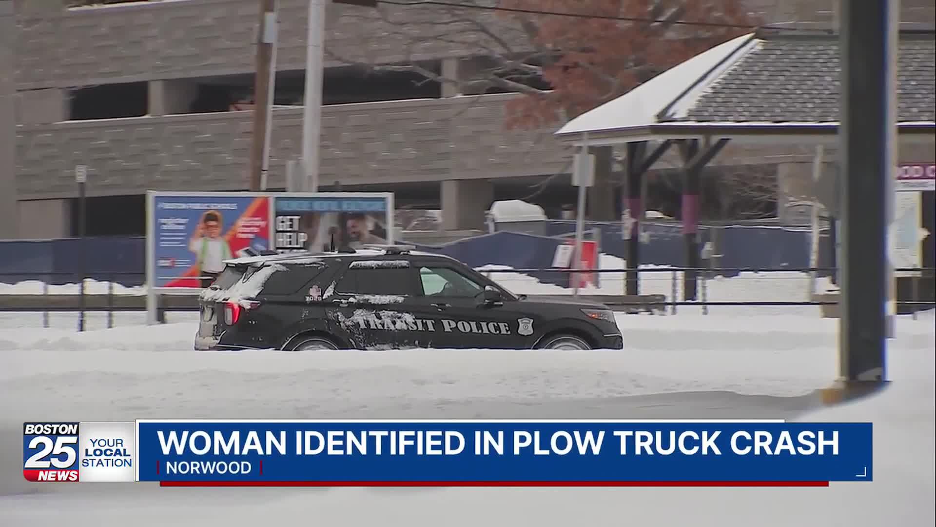 Norwood woman struck and killed by snowplow at MBTA commuter rail lot