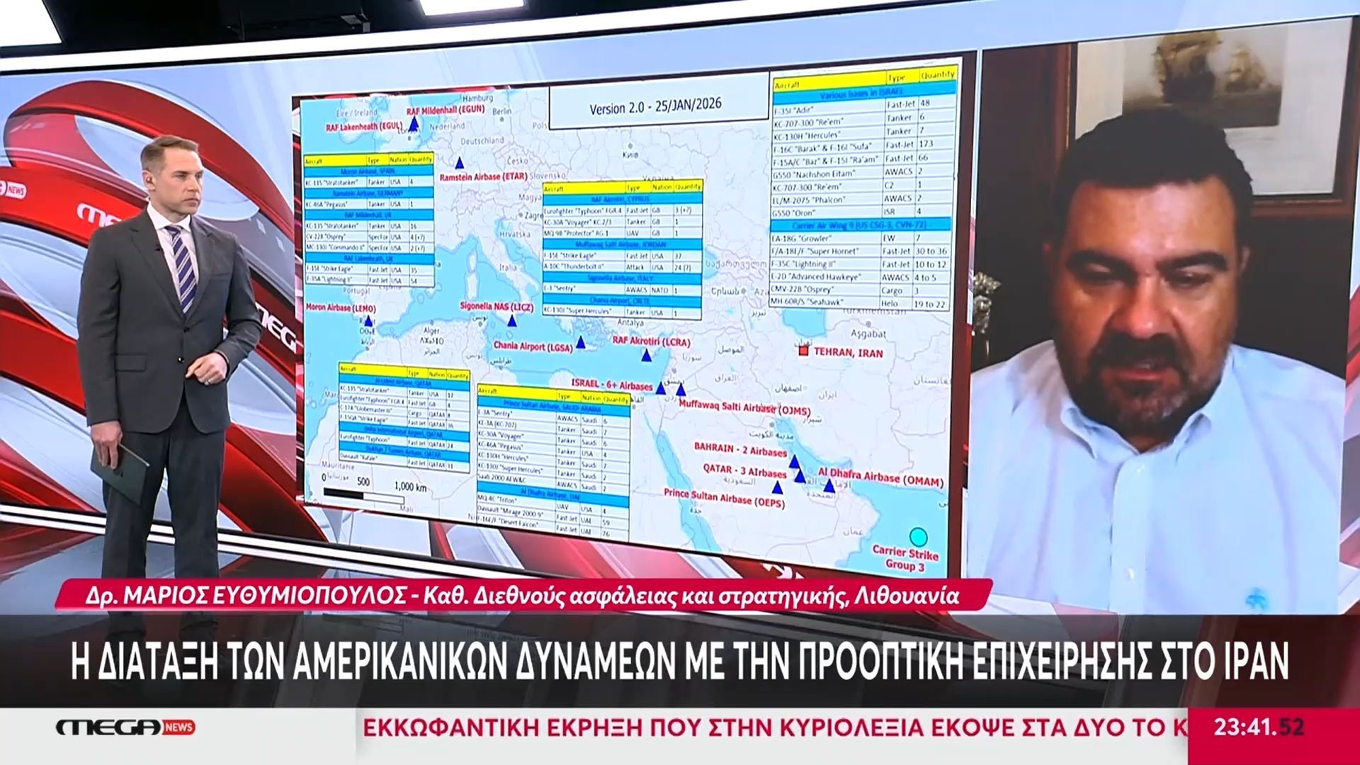Η διάταξη των αμερικανικών δυνάμεων με την προοπτική επιχείρησης στο Ιράν