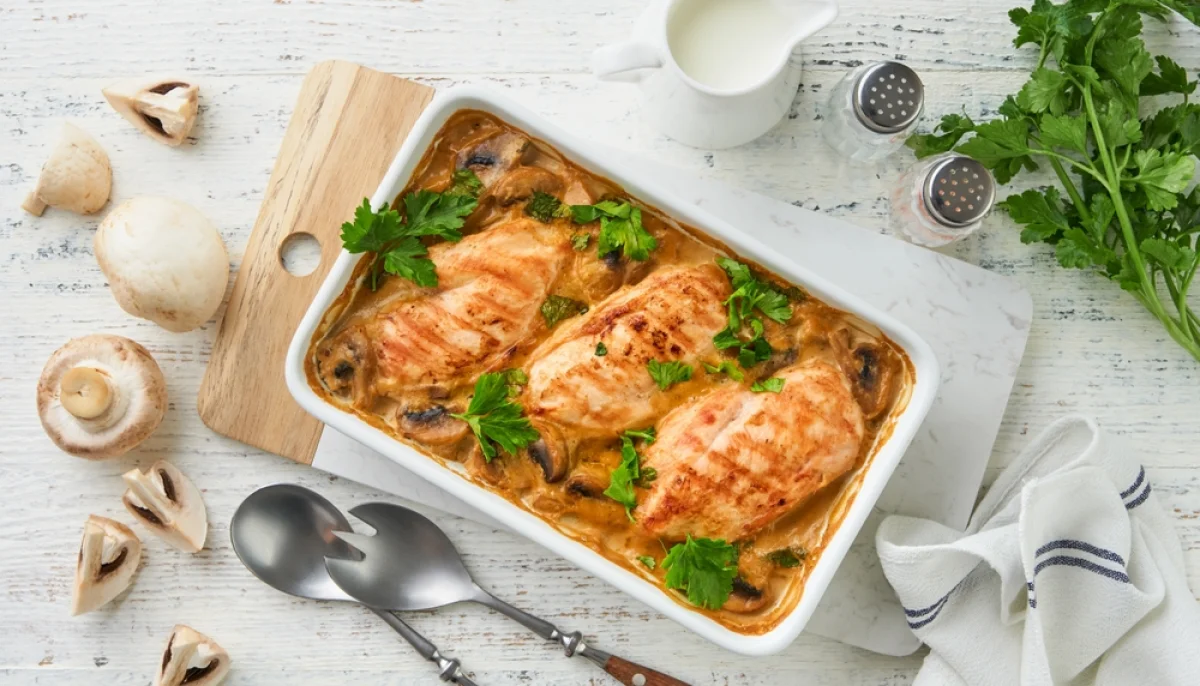 🍗 Escalopes de poulet crémeuses aux champignons