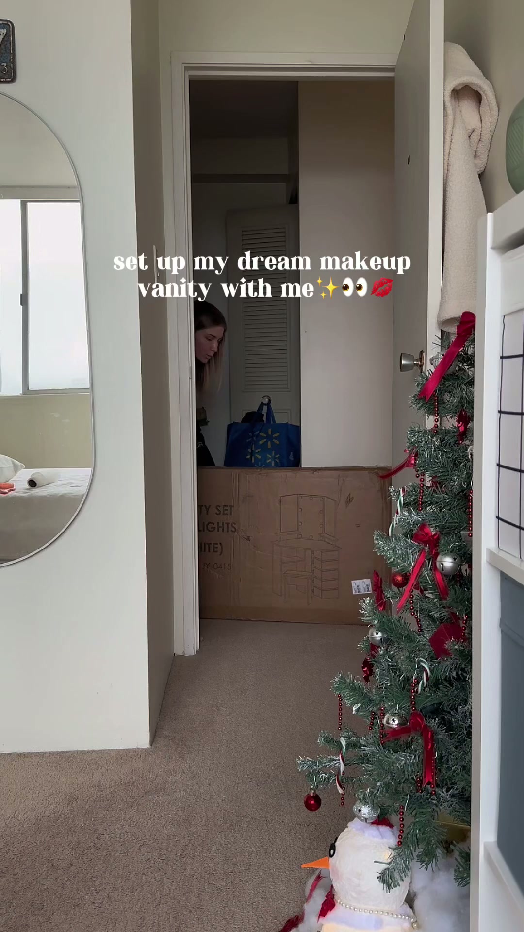 Set up my beauty space with me☁️ #vanitymakeup #beautyshorts #beautyroom