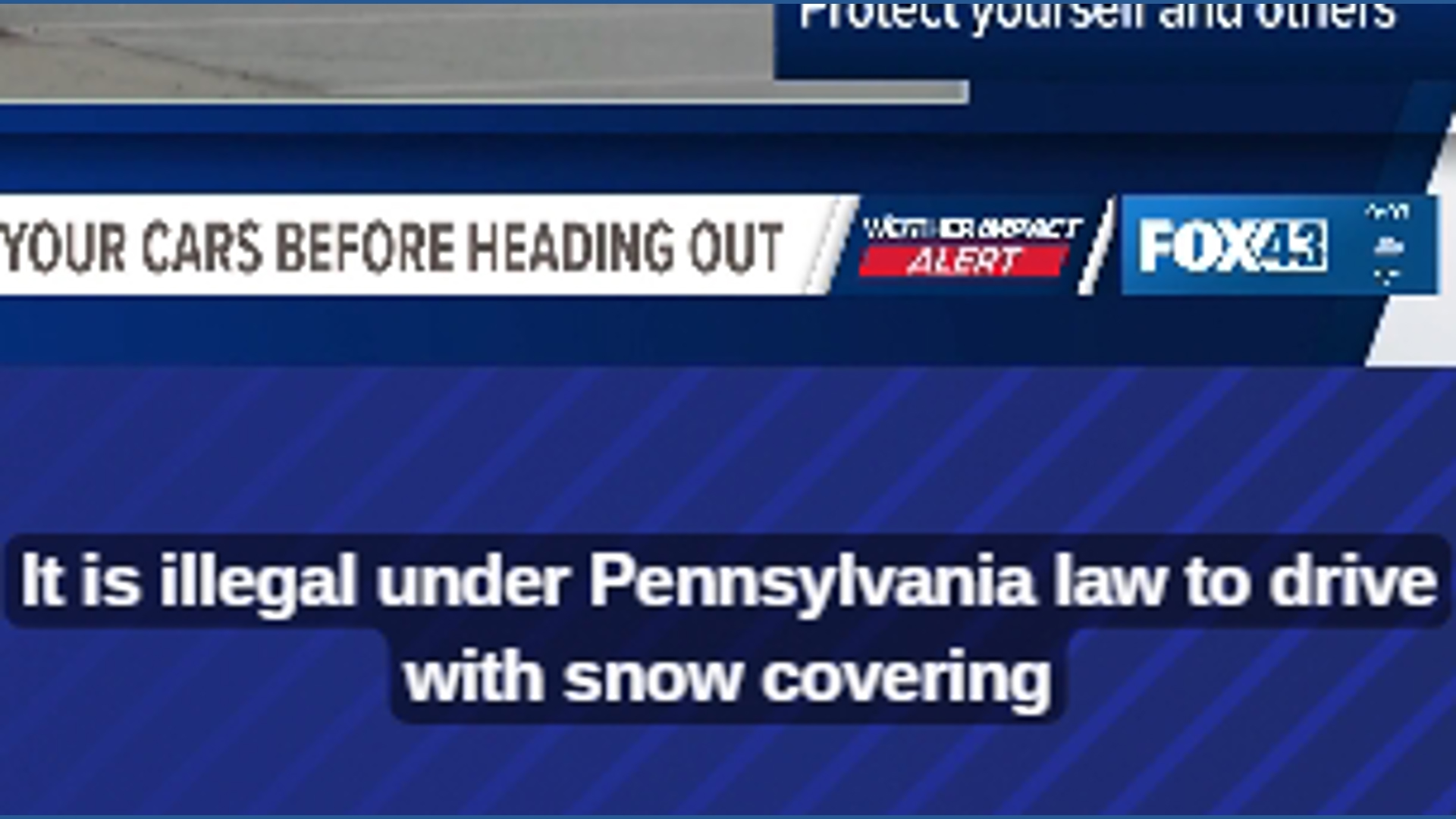 Remember to clear off cars and sidewalks