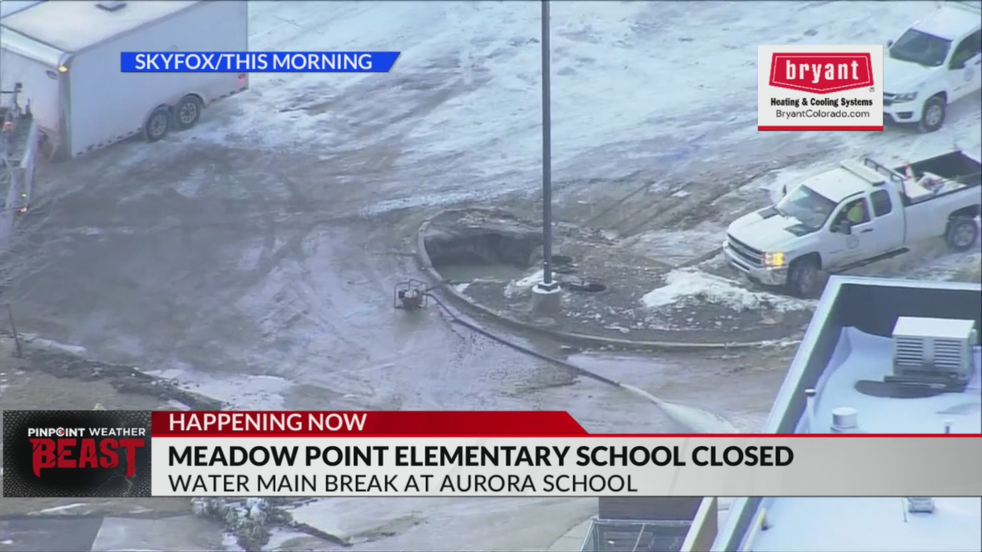 Meadow Point Elementary School closed after water main break