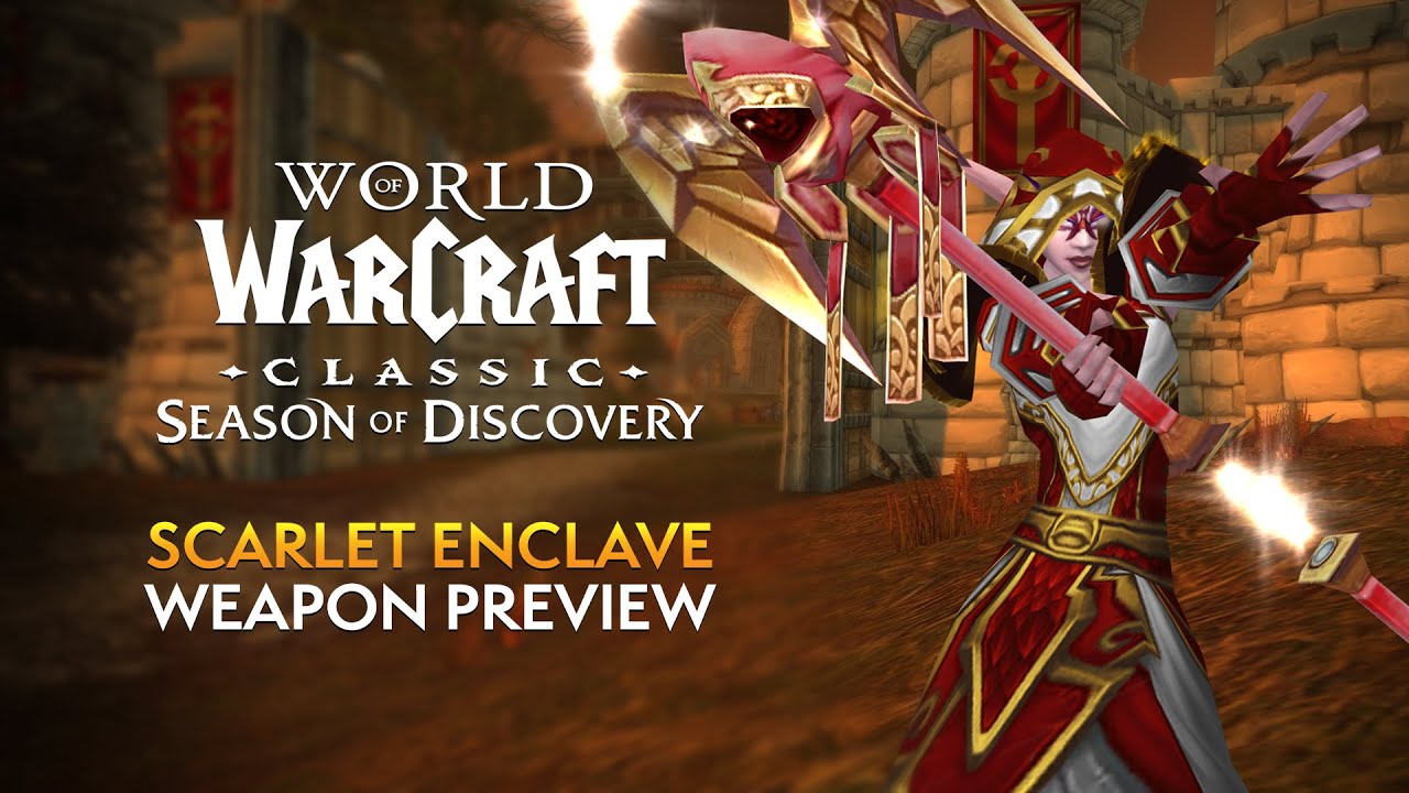 Scarlet Enclave raid weapons preview | Season of Discovery phase 8