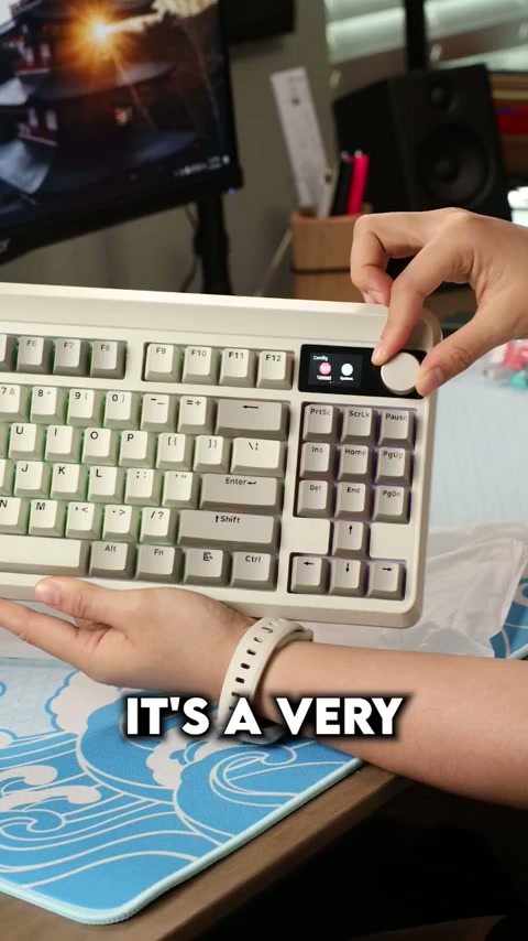 Screens on keyboards are getting trendy?