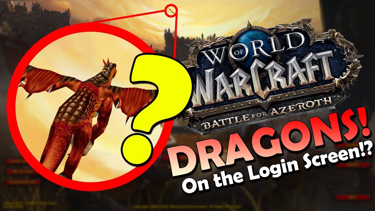 Dragons? On the Battle for Azeroth login screen? [Speculation] | World ...