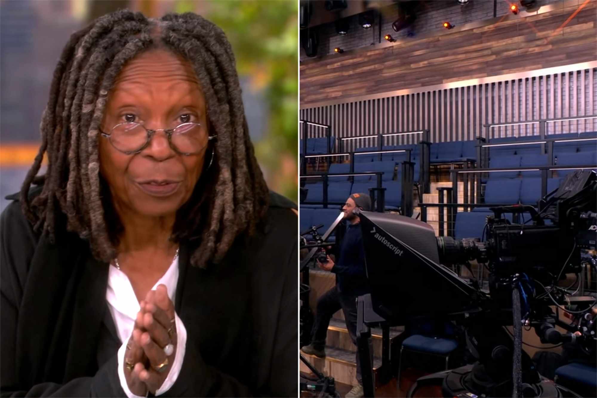 Haunting image on “The View” as show airs rare broadcast without live ...