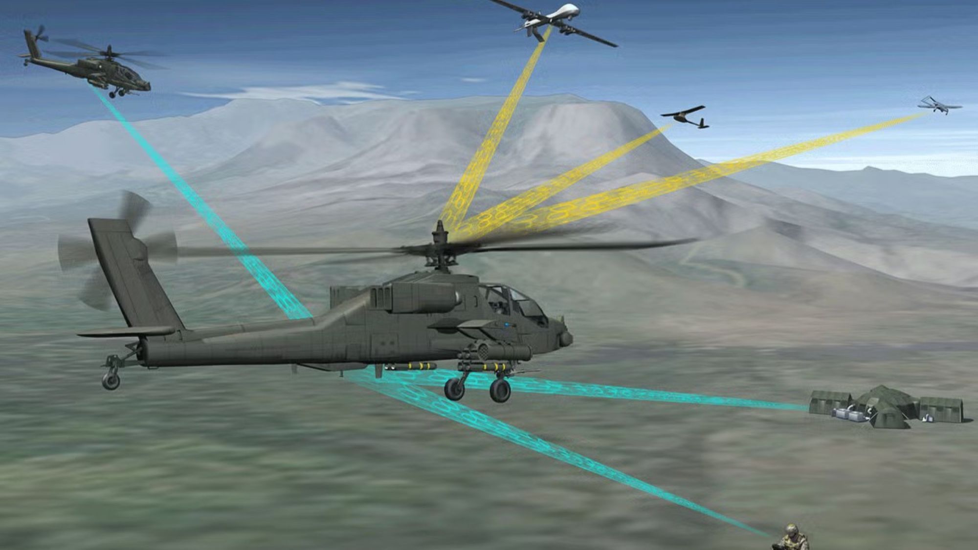 Seven firms invited for UK's AH-64 Apache loyal wingman initiative