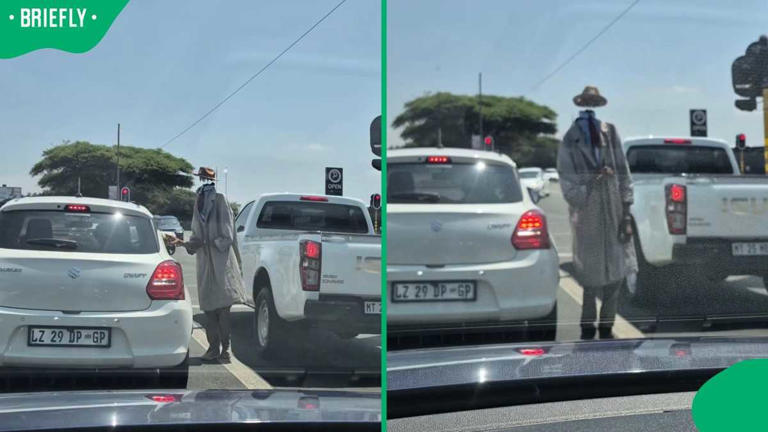 Man’s headless stunt at traffic light stuns South Africa and leaves ...