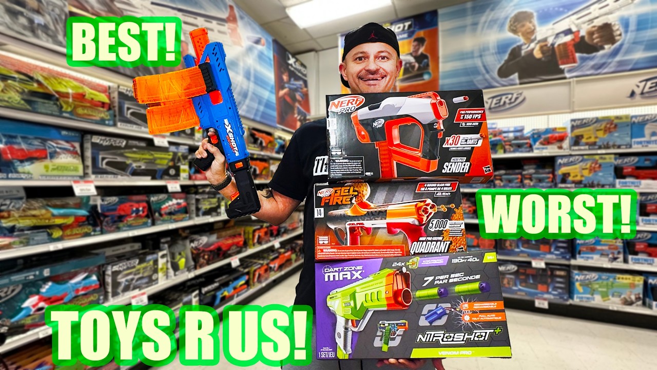 Nerf gun shopping at Toys R Us + best & worst of 2024!