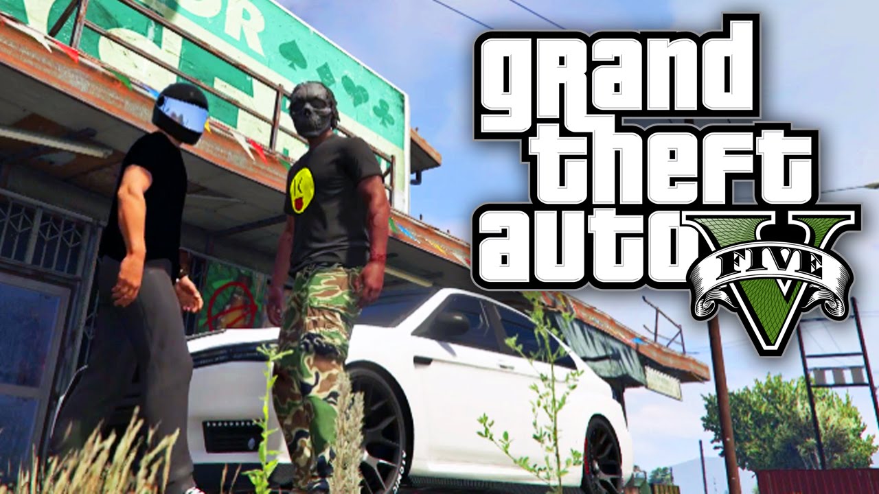 GTA 5 challenge - 5 star car jump to train! (GTA V online)