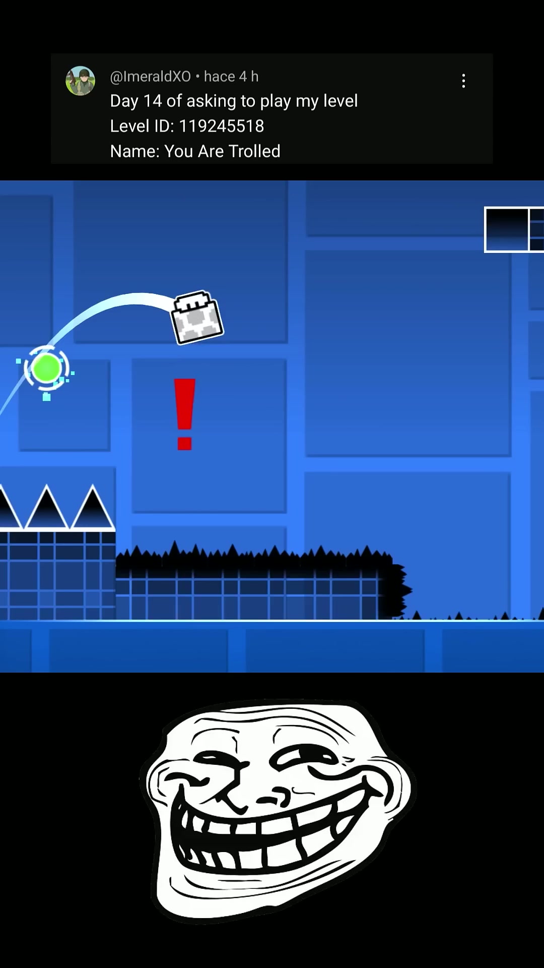You are trolled in Geometry Dash 🤯 #gd #deluxe12