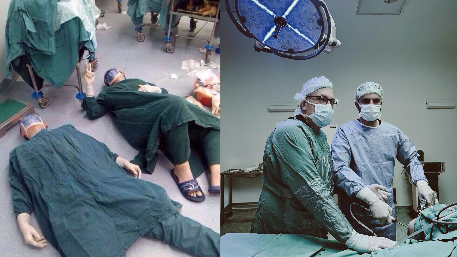 Wat de virale foto van twee chirurgen onthult na een buitengewone operatie