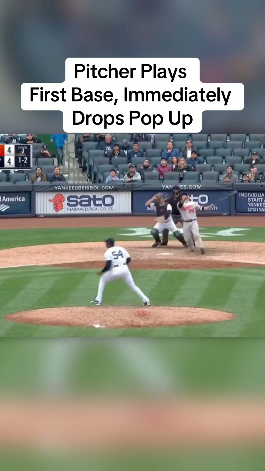 What a weird day for the pitcher #MLB #baseball #mlbtiktok #baseballt...