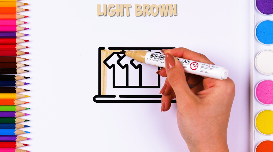 Coloring in for kids | Learn colors activity