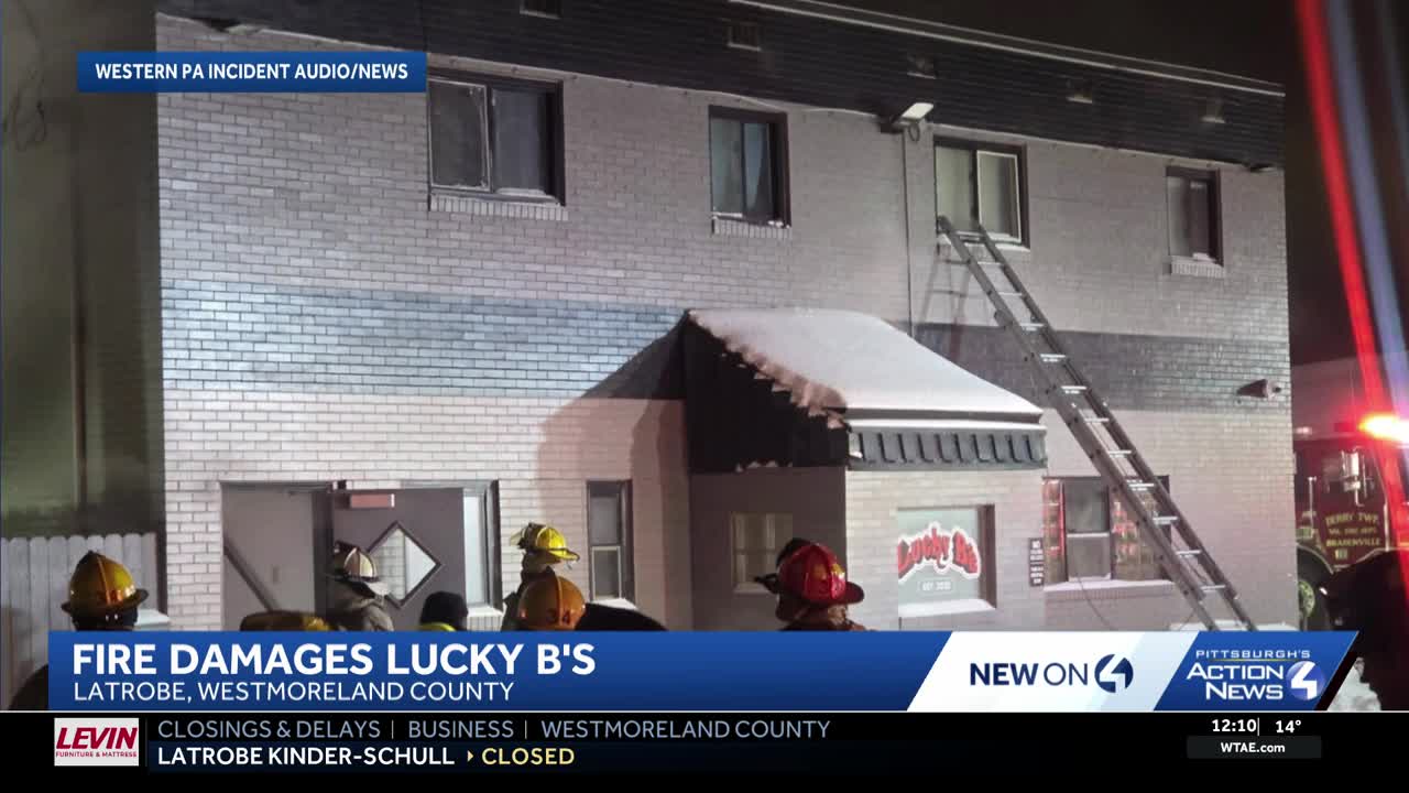 Fire at Lucky B's in Latrobe, Pa.