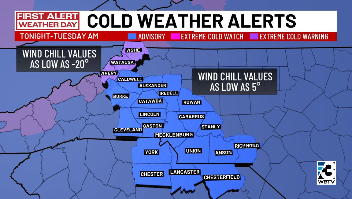 Extreme cold warning issued for High Country counties: What to expect