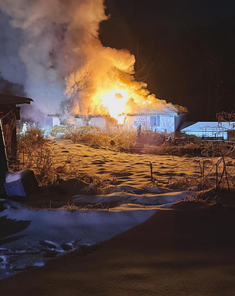 Man arrested for stealing safe & burning down family home in Marion County