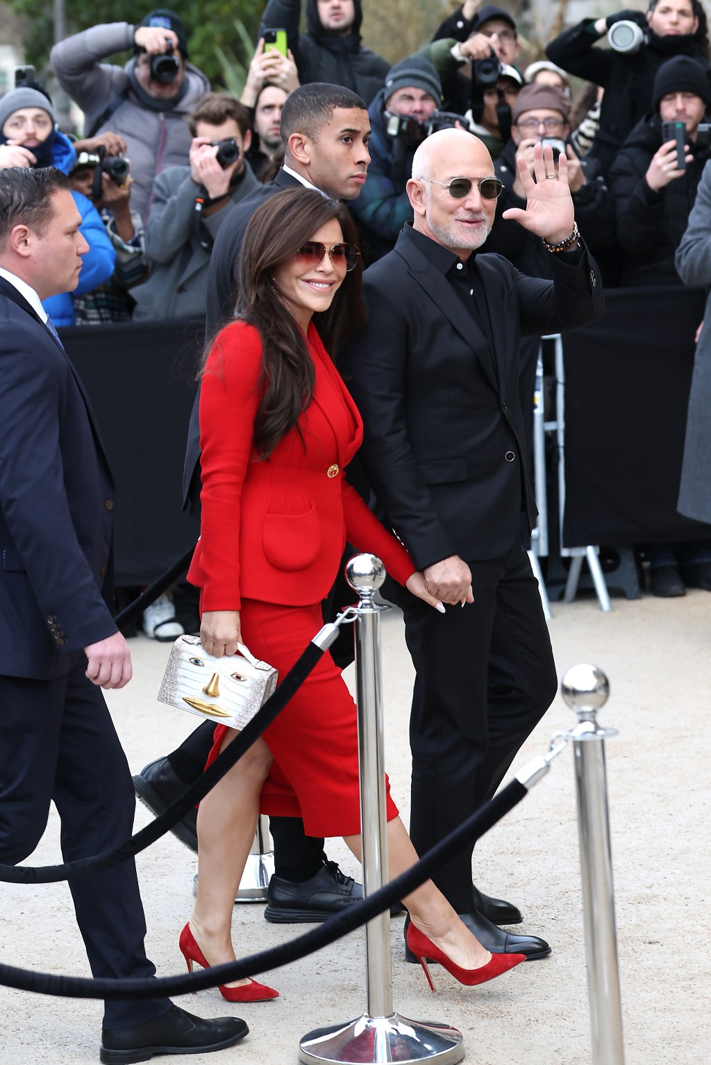 Lauren Sánchez and Jeff Bezos turn heads in the front row at Paris ...