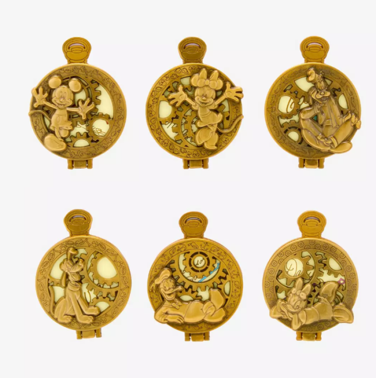 BoxLunch has Disney pocket watch hinged enamel pins
