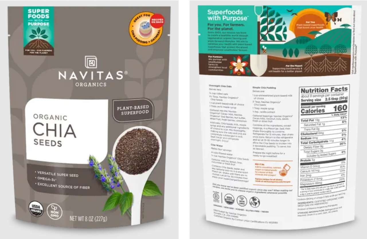 Navitas Organics recalls chia seeds sold at Whole Foods and on Amazon ...