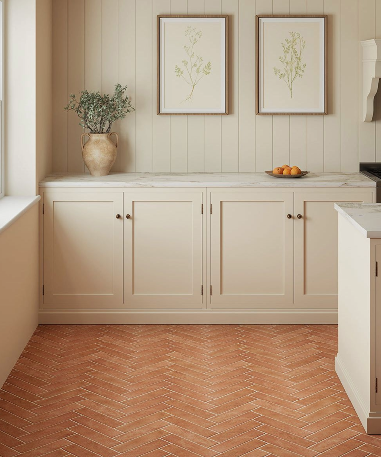I never realised how much flooring impacts kitchen design. These 12 ...