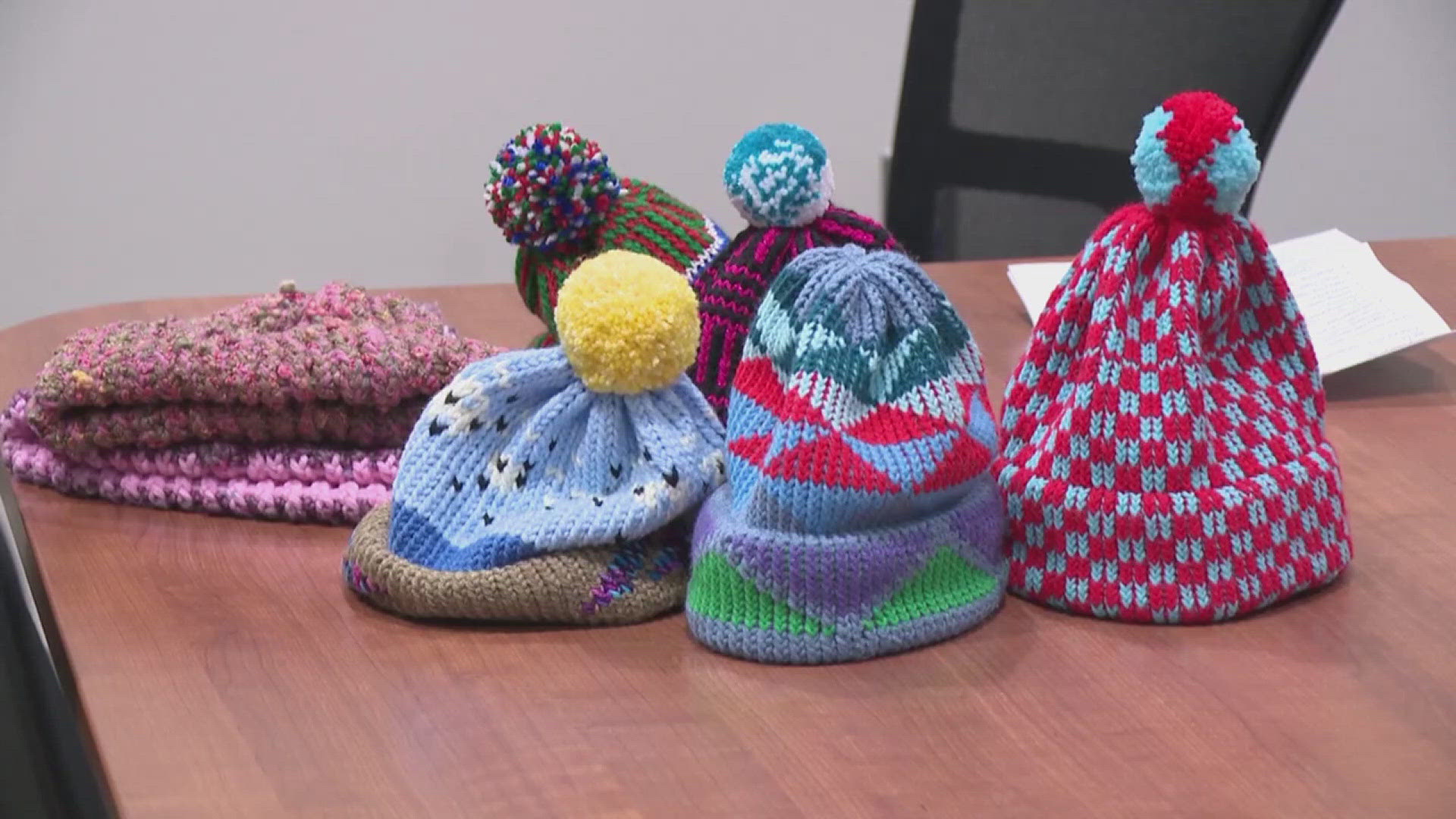 Group of inmates in Indiana are making winter hats to give back to others