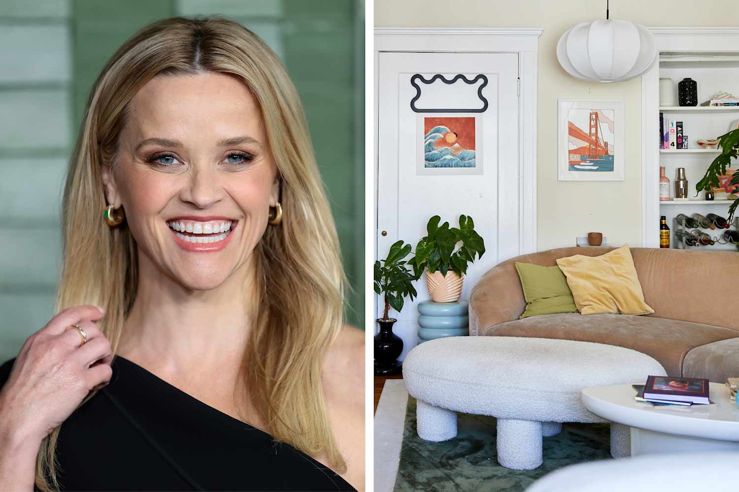 Reese Witherspoon's monochromatic seating area is so chic (and easy to ...