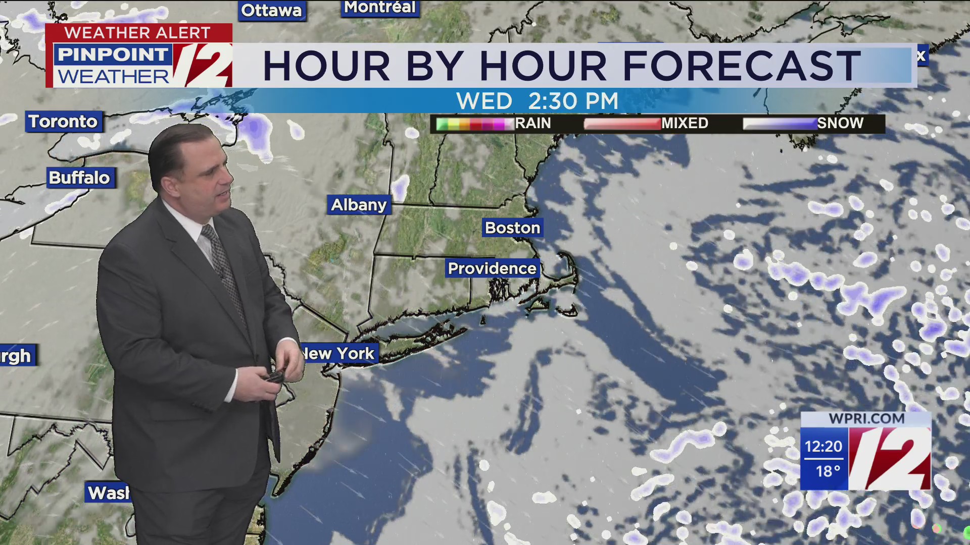 WPRI 12 weather forecast for 1/26/26: Lingering snow showers today