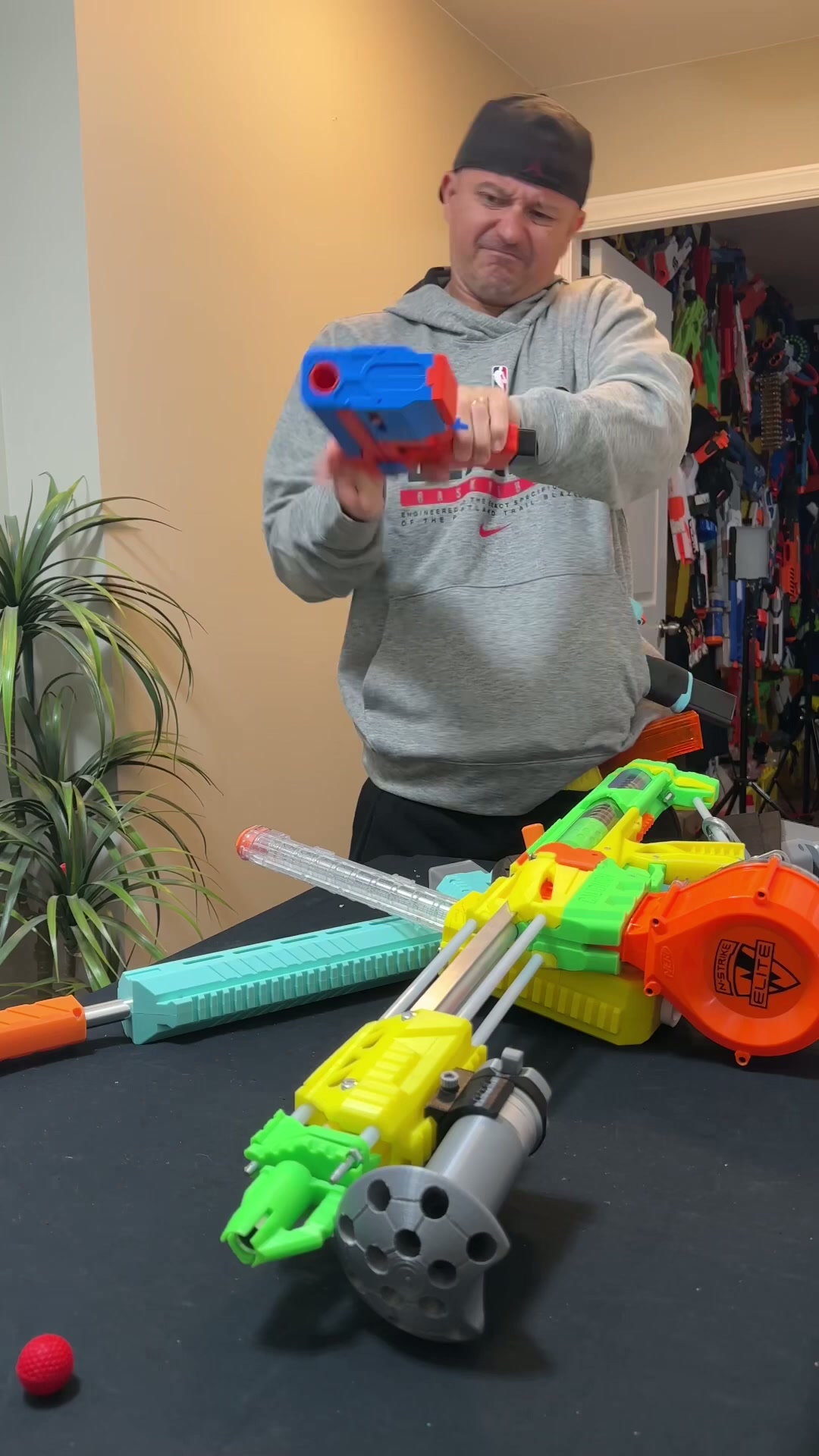 Everyday Nerf 3D printed blasters carry