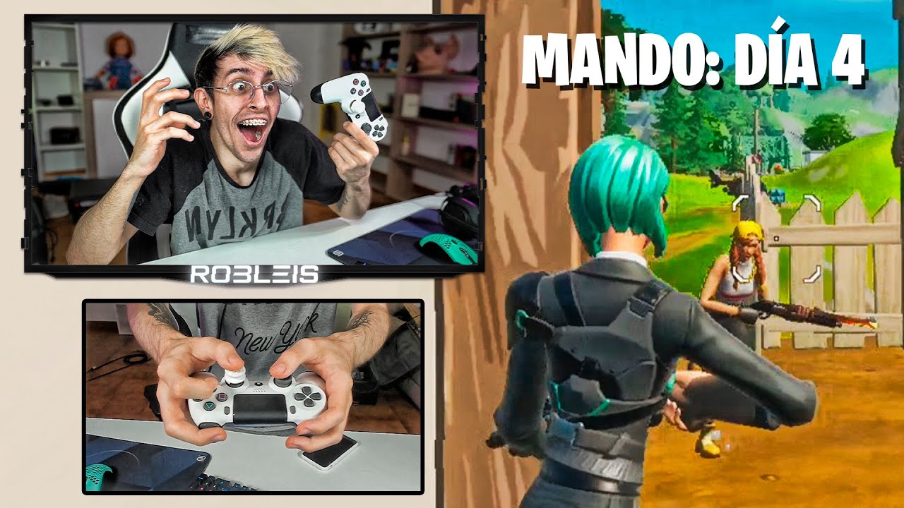 Así juego después de 4 días con el mando en Fortnite