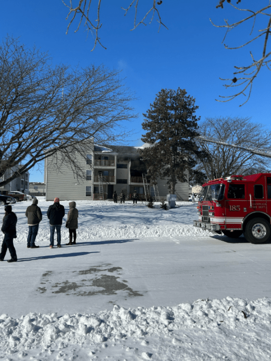 One person hospitalized after Champaign apartment fire