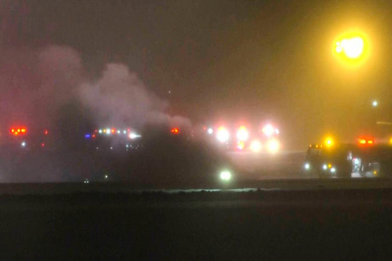 Private jet crash leaves seven dead as airport hit by horror snowstorm