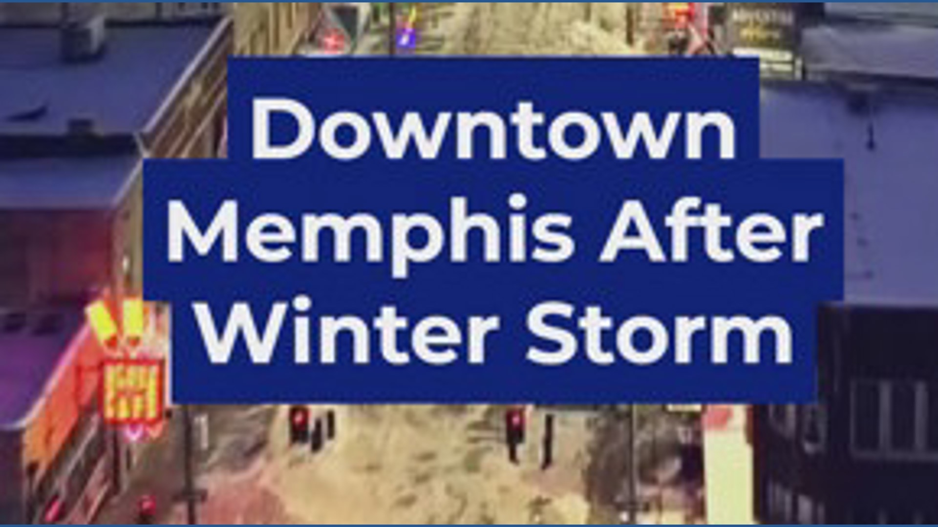 Here's a look at downtown Memphis after a winter storm covered the city ...