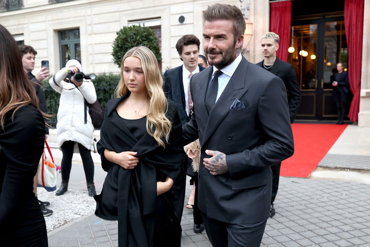 Harper Beckham, 14, sports $4K vintage Chanel bag while in Paris with ...