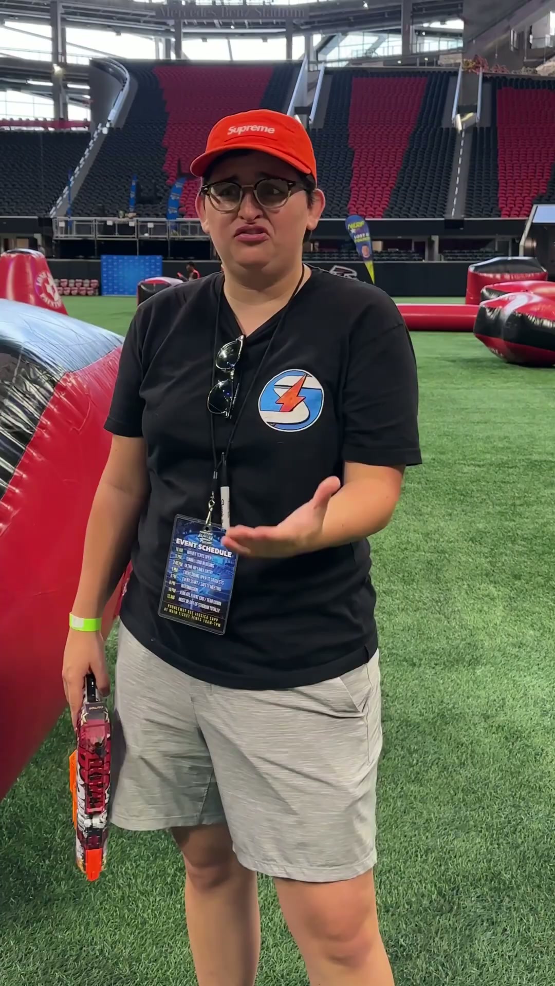 Nerf heavy weapons guy at blaster battle!