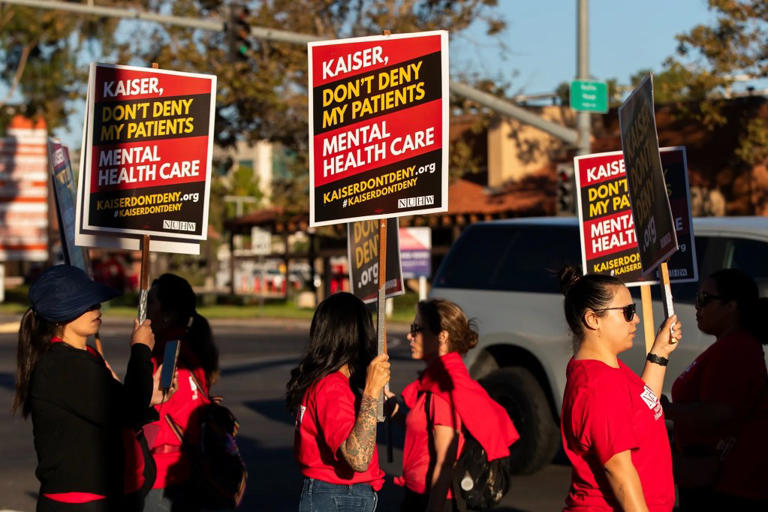 Kaiser Permanente strike begins across California, Hawaii