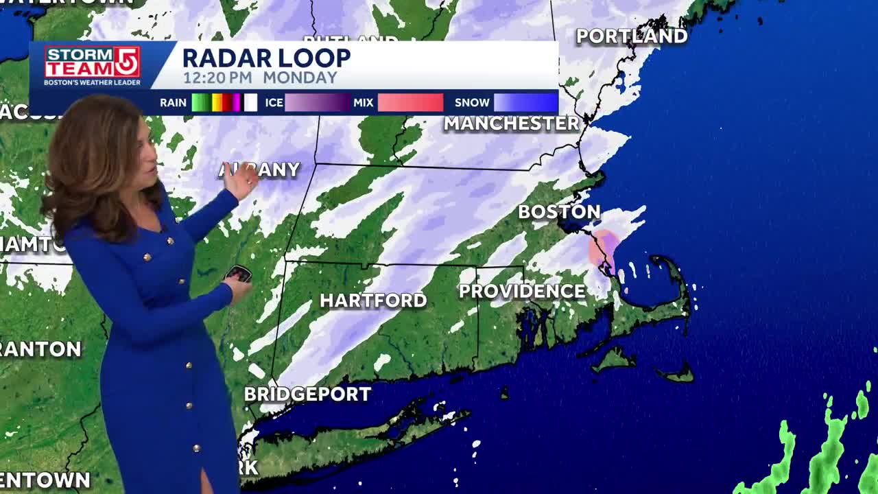 Video: Another bout of snow moves in this afternoon
