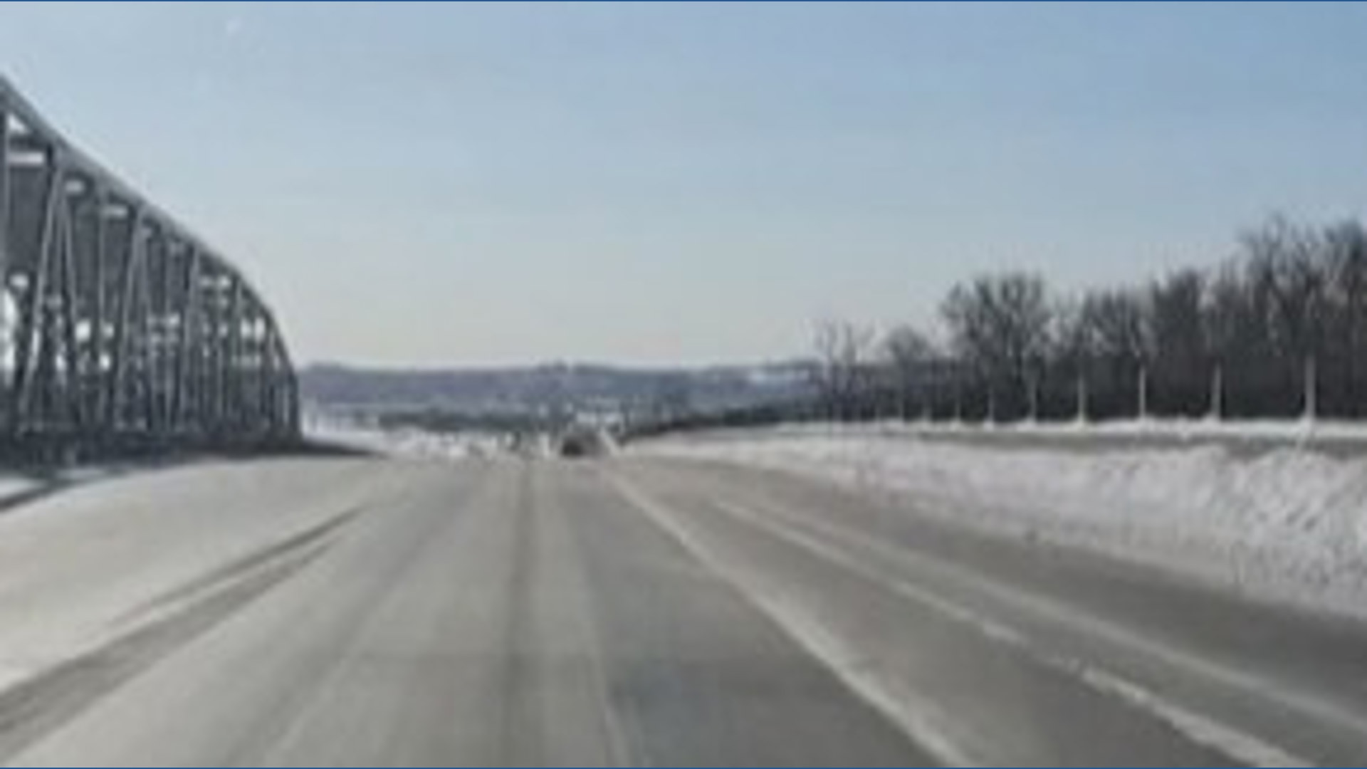 Snow plows on Interstate 64 Monday morning