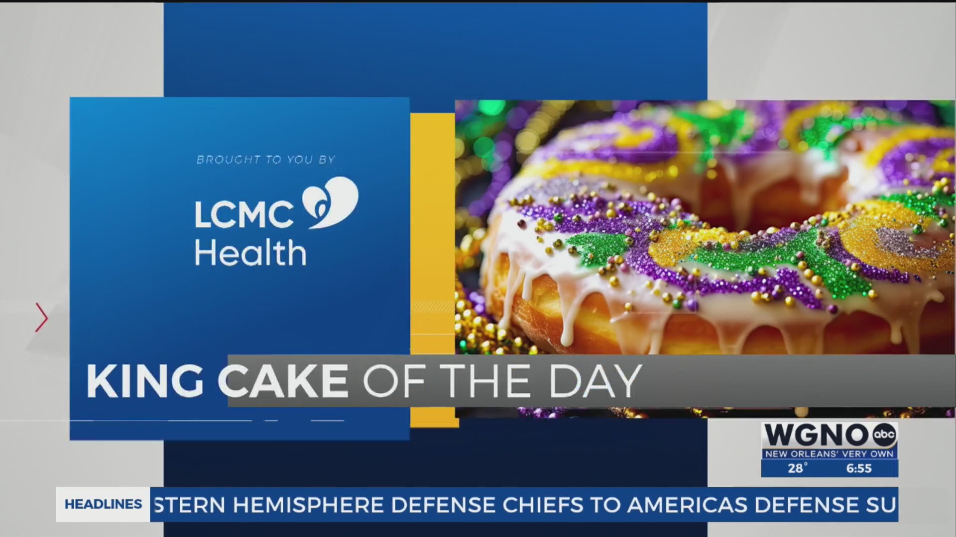 King cake of the day - Heavenly Hands