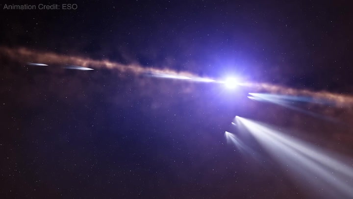 Dead star consumes material from planets in Hubble data