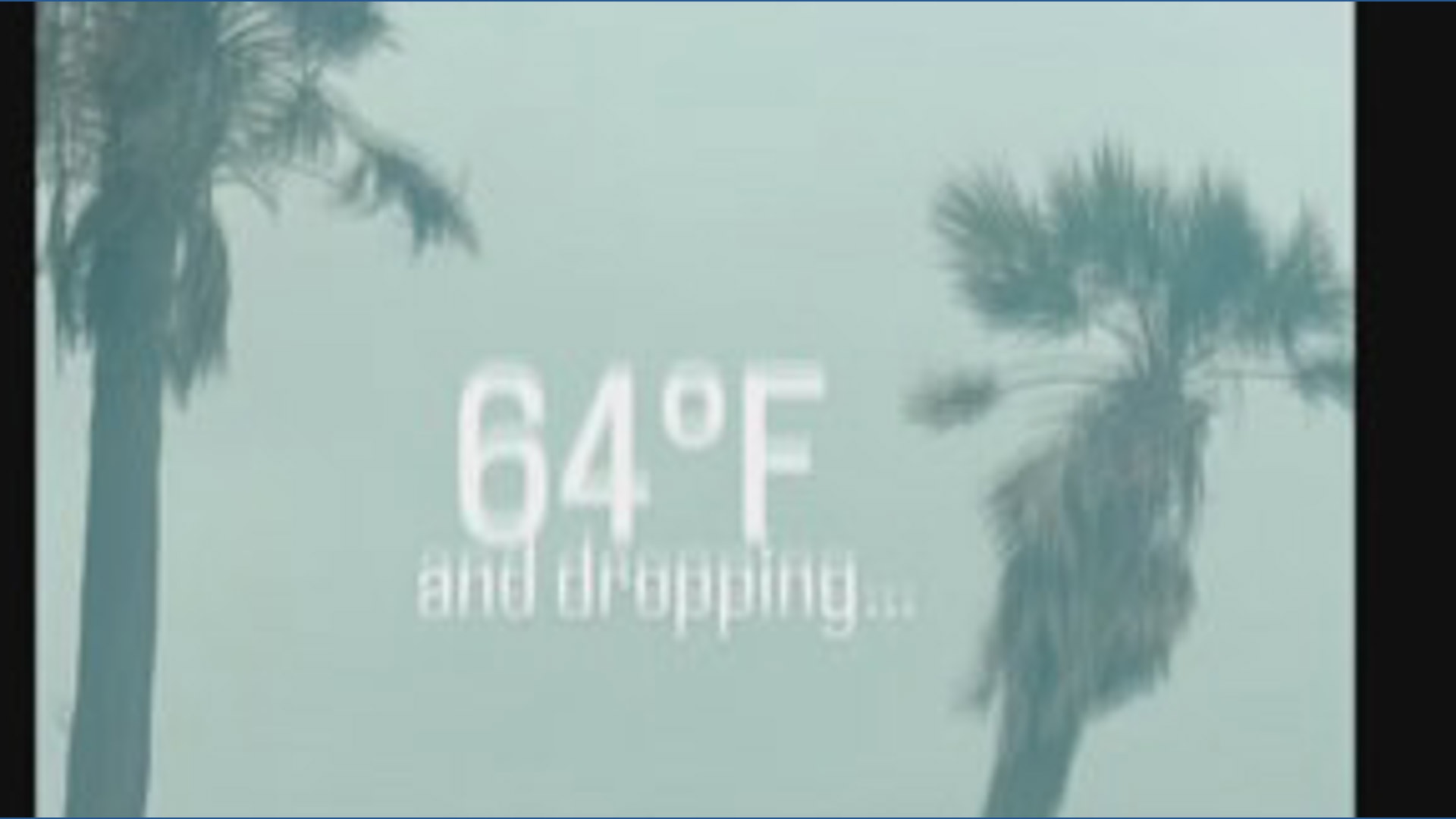 24-hour weather change in Florida