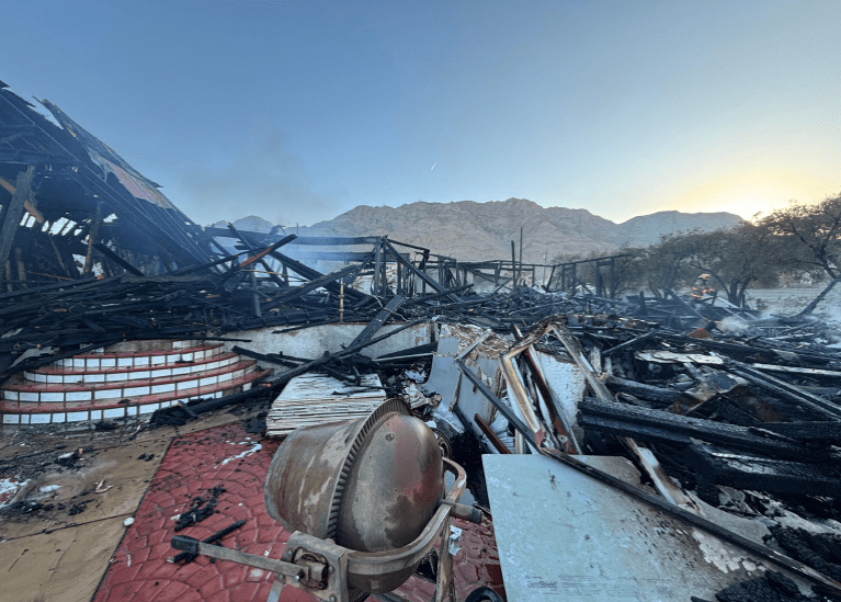 Early morning fire burns through home under renovation in Sunrise Manor