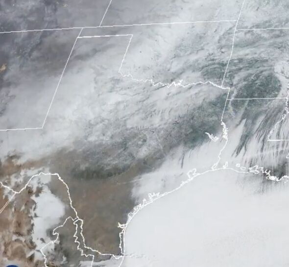 Incredible satellite images capture ice blanket from space over Texas