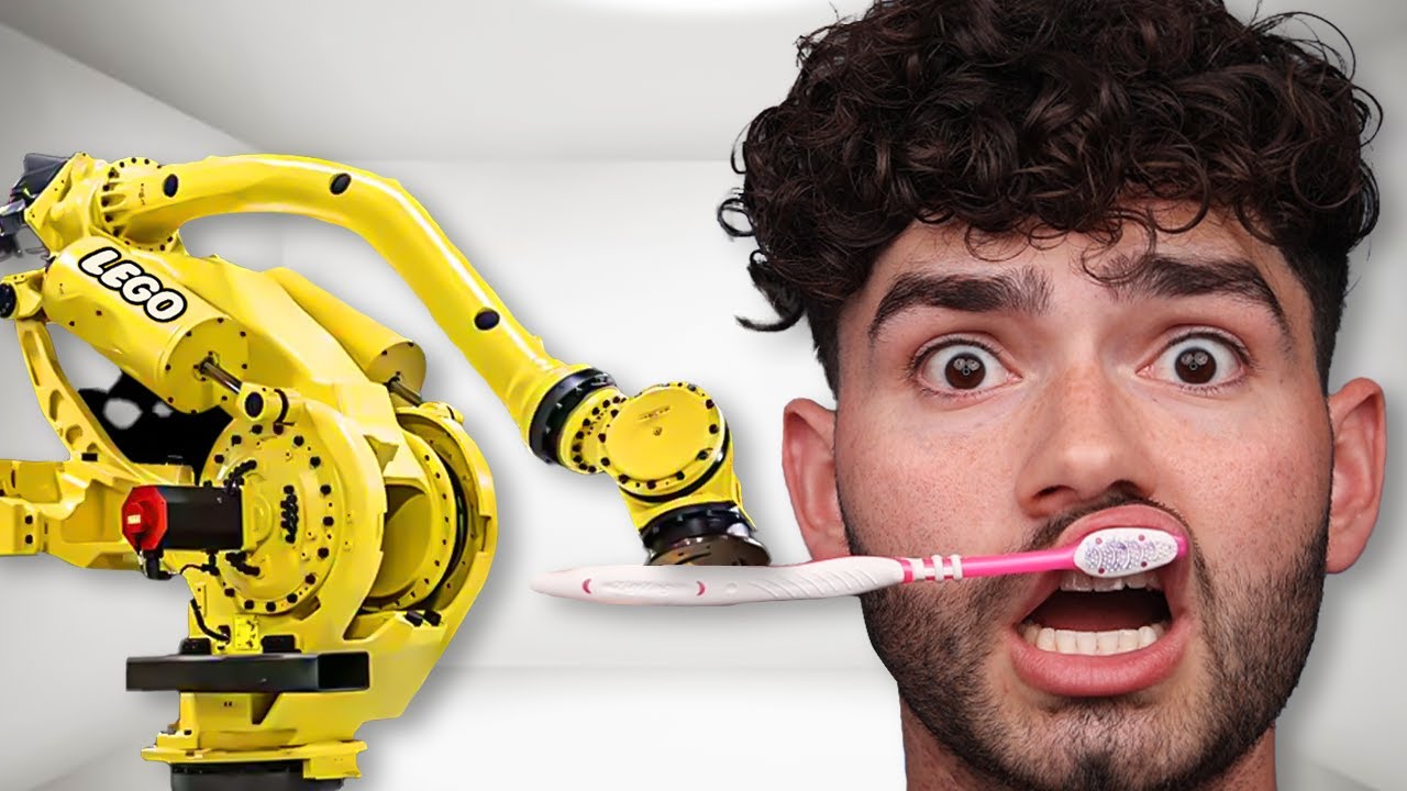 Lego Toothbrush Battle: Worlds Largest vs $2,000 Robot