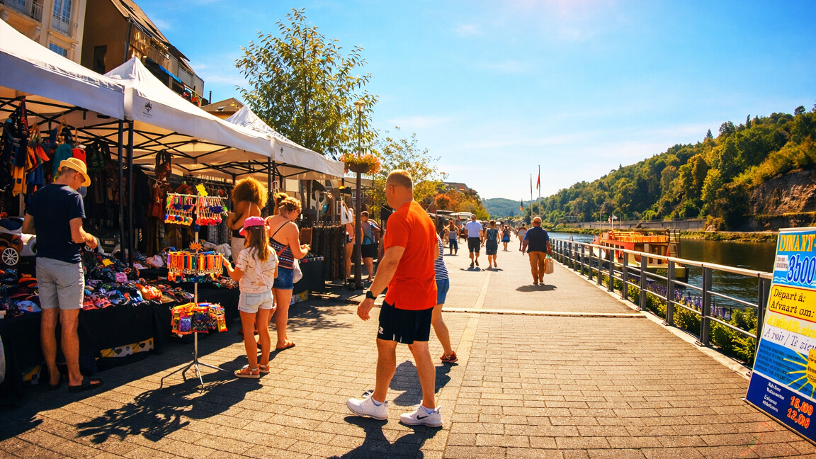 A riverside walk through Dinant city