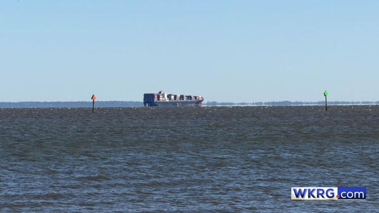 Update: Container ship runs aground near Gaillard Island, closing ...