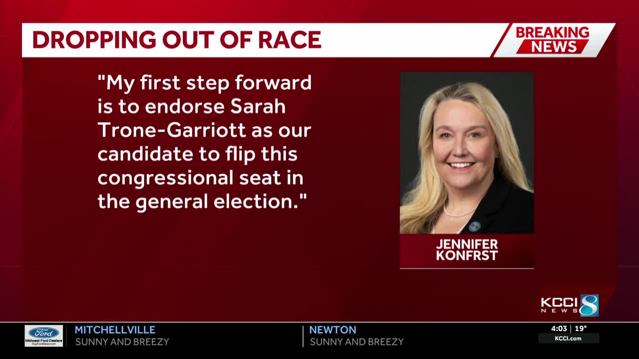 Jennifer Konfrst drops out of race for US House, endorses Sarah Trone ...