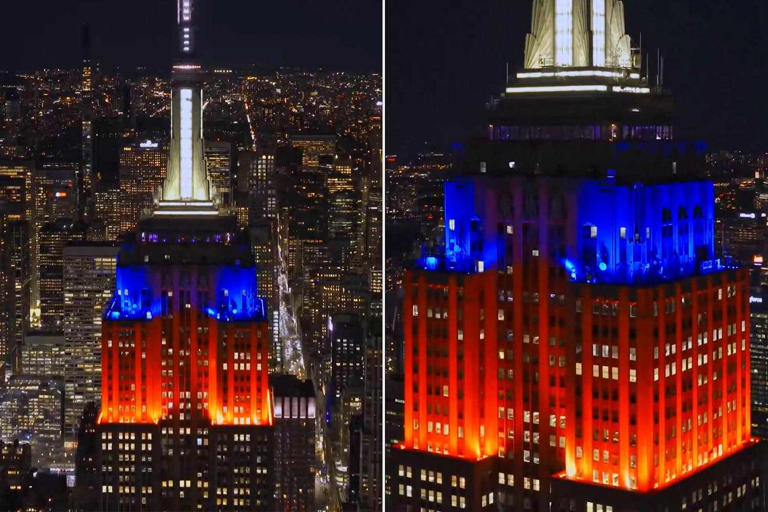 New Yorkers outraged after Empire State Building lights up in New ...