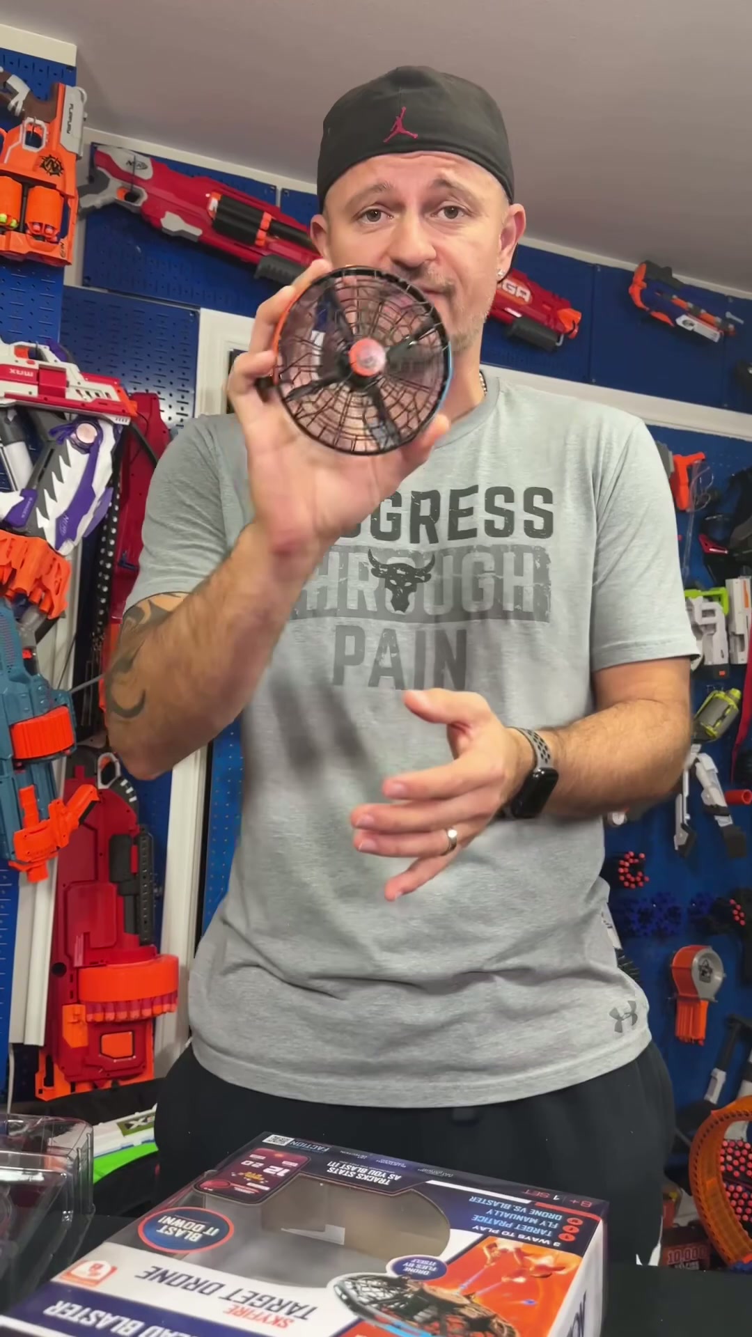 Gel blaster drone target